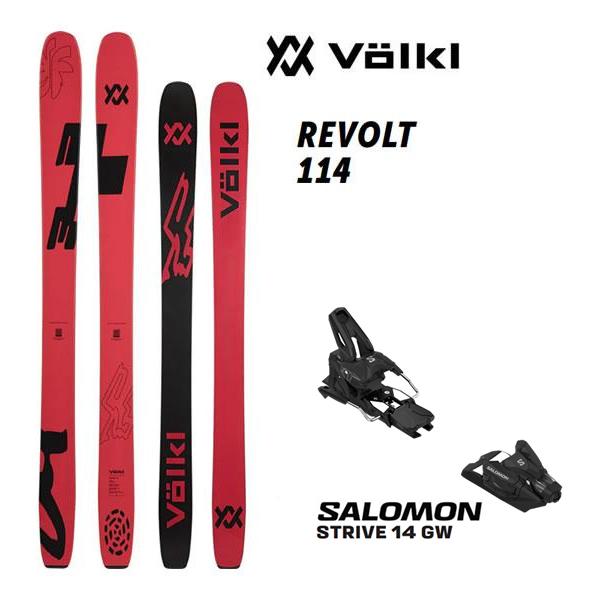 【2025-2026モデル】送料無料・代引き不可【日本正規品】VOLKL スキー / フォルクル スキー板REVOLT 114 (リヴォルト 114)フラットテールとアーリーテーパードなノーズ形状が特徴的です。REVOLT 121に比べ、少...