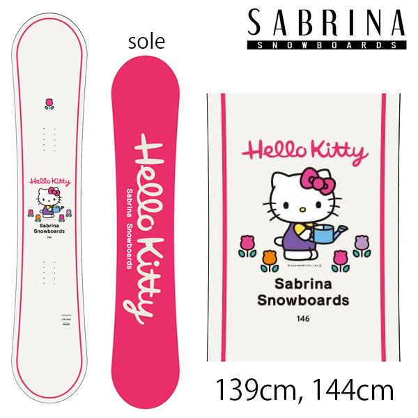 国内屈指の【レディースのためのレディーススノーボードブランドSABRINA サブリナ】のスノーボード世界中で愛されるキャラクター【Hello Kitty】の夢のコラボレーションモデルが登場！脚力に自信のないライダーでも扱いやすいオールラウン...