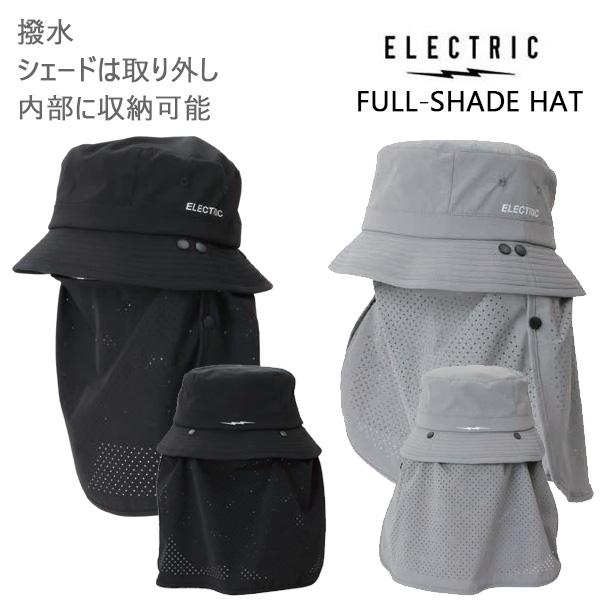 エレクトリック ELECTRIC 日本正規品FULL-SHADE HATFABRIC : NYLON 100%ワンサイズ生地表面には撥水加工を施しており、全天候型の素材。直射日光から首周りを守るサンシェードは取り外して内部に収納可能エレクト...