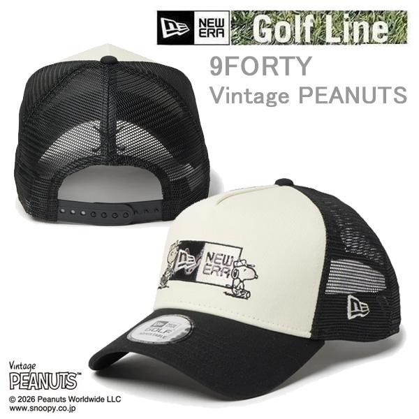 9FORTY A-Frame トラッカー Vintage PEANUTS ピーナッツ GOLF ボックスロゴ組成:綿/ポリエステルPEANUTSの中でも初期アートやレトロな世界観をベースとしたPEANUTSのヴィンテージアートにフィーチャー...