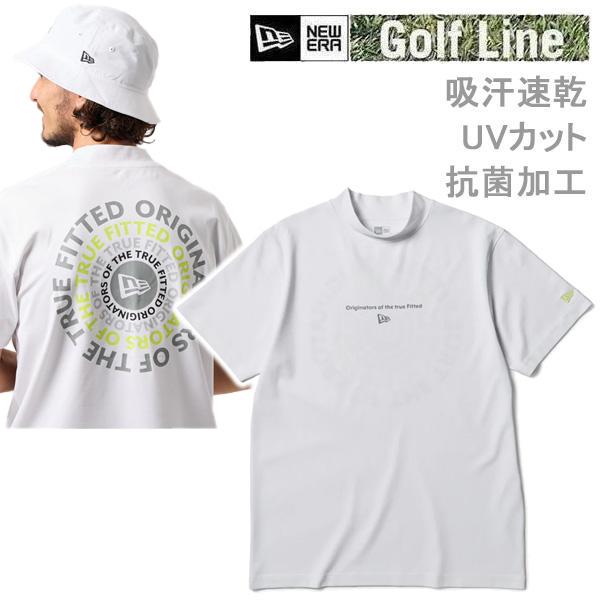 ニューエラ ゴルフ  NEWERA 日本正規品【ゴルフ】半袖 ミッドネック Tシャツ 鹿の子素材:綿/ポリエステル/ポリウレタンストレッチ性に優れたコットン混鹿の子素材を採用し、スイング動作にも対応する快適な着心地です。背面にはブランド定番...