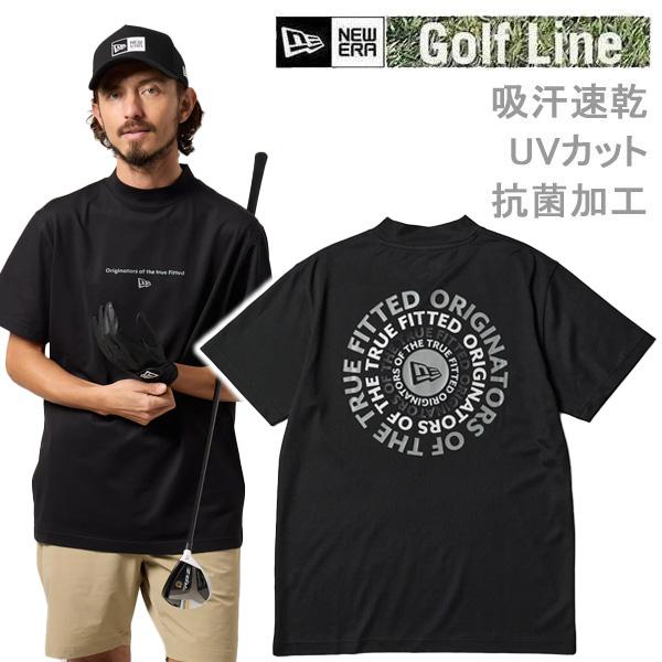 ニューエラ ゴルフ  NEWERA 日本正規品【ゴルフ】半袖 ミッドネック Tシャツ 鹿の子素材:綿/ポリエステル/ポリウレタンストレッチ性に優れたコットン混鹿の子素材を採用し、スイング動作にも対応する快適な着心地です。背面にはブランド定番...