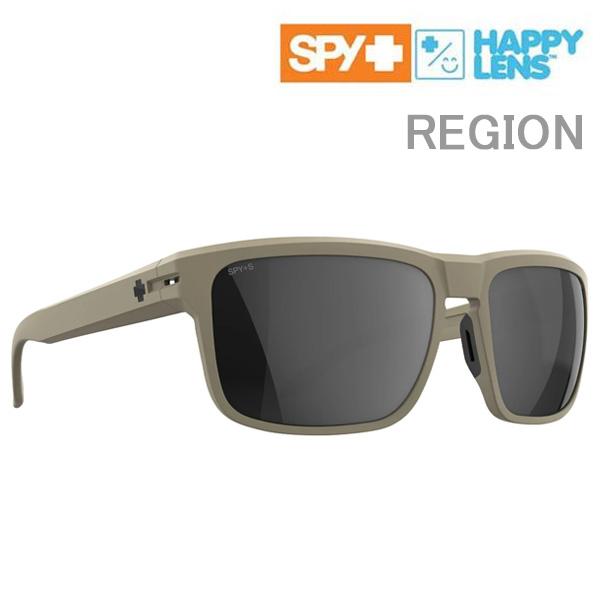 ■SPY（スパイ　サングラス）フレーム:ANSIマットサンドレンズ:ハッピーグレイRegionは、Region XLと同じ汎用性の高いスタイルと性能を備えながら、よりコンパクトなサイズを実現しました。あらゆる背景や冒険に対応できるよう設計さ...