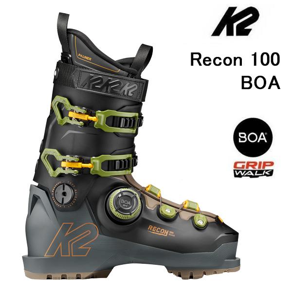 【発売日：2026年10月31日】K2 ケーツー スキーブーツ 日本正規品Recon 100 BOA快適性を重視しながらも、優れた性能を損なわない。BOAクロージャーと柔軟なフレックスにより、パフォーマンスを求める上達志向のスキーヤーに最適...