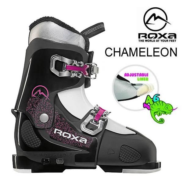 ROXA ロクサ スキーブーツ フリースタイルCHAMELEON カメレオン素早く簡単にサイズを調整できるアジャスタブルシステムを採用。簡単にブーツのサイズ調整が行え、ブーツの脱ぎ履きもしやすい開閉可能なタング設計。成長著しいジュニアスキー...