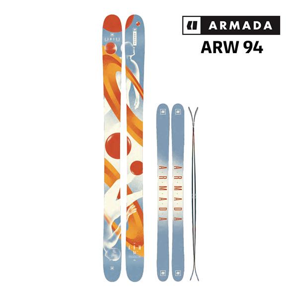 【2024-2025モデル】送料無料・代引き不可【日本正規品】アルマダ スキー板 ARMADA 日本正規品ARW 94 (エーアールダブル 94)従来のARWよりやや柔らかめのフレックスに設定された94は、バタフライやプレスに優れたバランス...