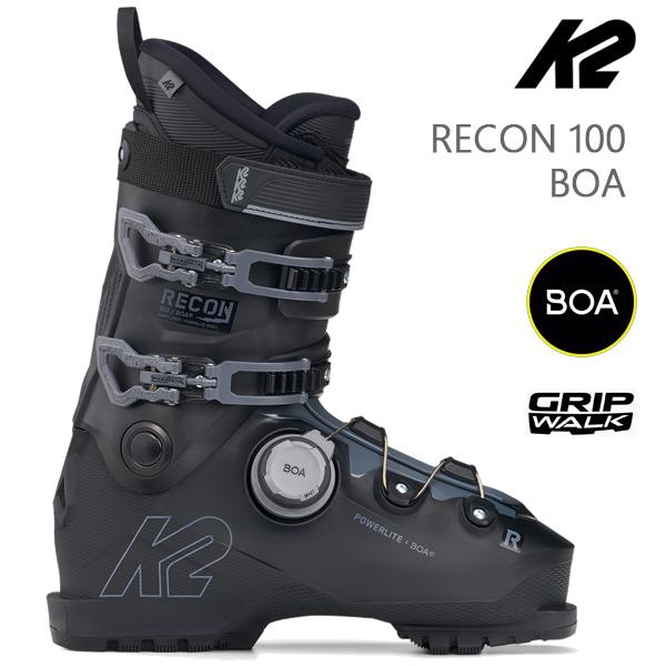 K2 ケーツー スキーブーツ 日本正規品RECON 100 BOAall-mountain / versatile早朝にグルーミングを一緒に滑る時でも、1日の終わりにボコボコのコブ斜面を潰していく時でも、素早い反応と一貫したフレックスを提供...