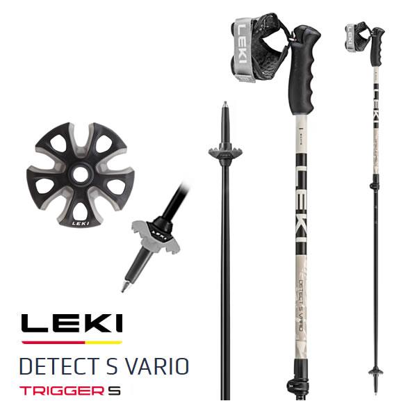 LEKI レキ スキーポール ストック 日本正規品DETECT S VARIOフリーライドの定番アイテムに汎用性と調整機能をもたらし、ダイナミックな山岳アドベンチャーに最適なパートナーです。登り、トラバース、下りなど、変化する地形に素早く適...