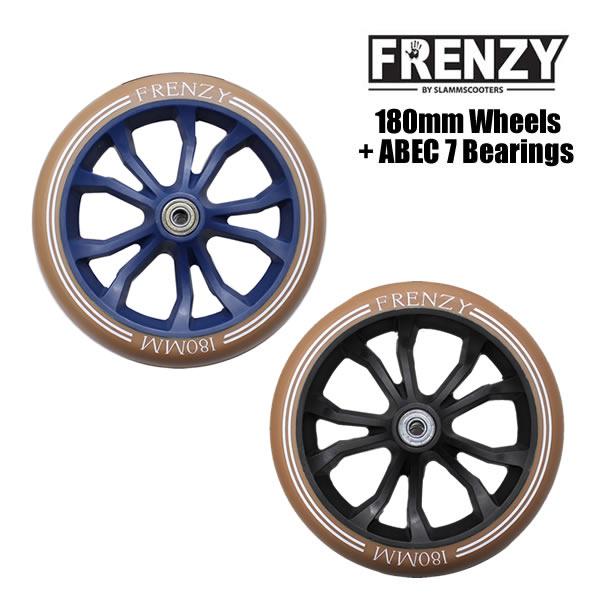 ※即出荷可能です。FRENZY(フレンジー)は、イギリスメーカー Stateside Skates が販売しているキックスクーター・キックボードのブランドです。180mm Wheelsキックボード用のスペアウィールです。ABEC 7 ベアリ...