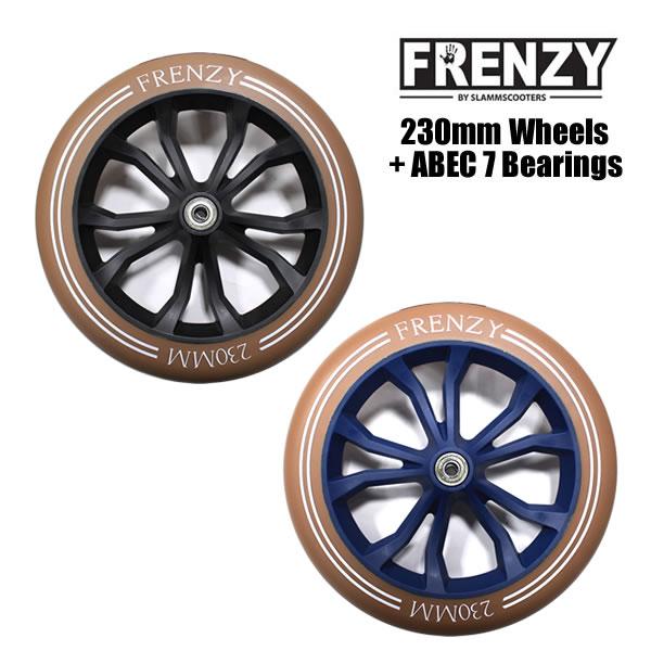 ※即出荷可能です。FRENZY(フレンジー)は、イギリスメーカー Stateside Skates が販売しているキックスクーター・キックボードのブランドです。230mm Wheelsキックボード用のスペアウィールです。ABEC 7 ベアリ...