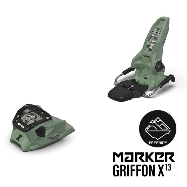 MARKER マーカー スキービンディング 日本正規品X SERIES現在のフリースキービンディングの市場において、最も低重心に設計されたモデル。GRIFFON X 13 (グリフォンX 13)軽量で機敏、遊び心あふれるライディングのために...