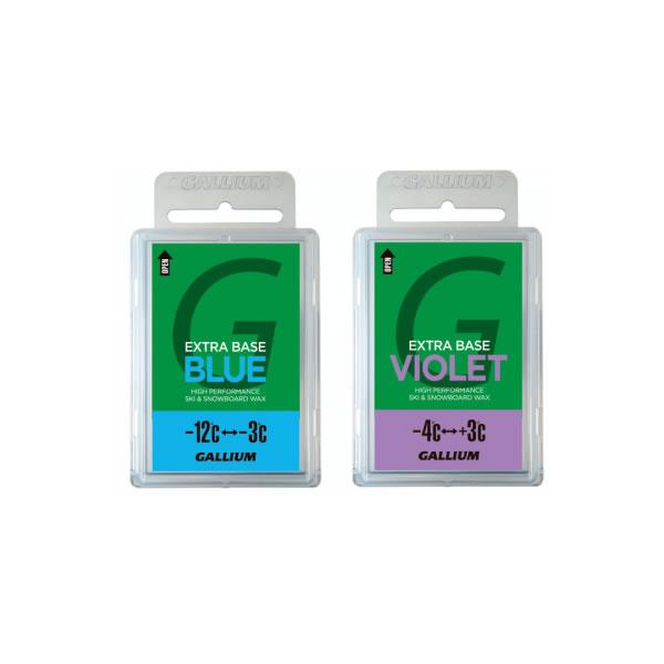 ガリウム　ワックス　GALLIUMスノーボード　お買い得ワックス　メンテナンス用品バイオレット：-3℃〜+3℃までの全雪質対応。ブルー：-8℃〜-2℃、低温時の新雪、乾雪に対応。オールシーズン使用可能のワックスセット。生塗りでもアイロンでも...