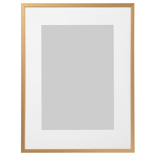 LOMVIKEN ロムヴィーケン フレーム, ゴールドカラー,台紙なしアートの幅: 30 cm台紙なしアートの高さ: 40 cm台紙付きアートの幅: 21 cm台紙付きアートの高さ: 30 cmピクチャー部分の幅: 20 cmピクチャー部分...