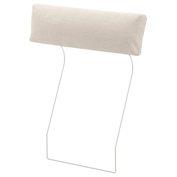 VIMLE ヴィムレ カバー ヘッドレスト用, グンナレド ベージュこのカバーのウールの風合いが、ヘッドレストに温かみのある心地よい表情をプラスします。耐久性に優れた生地は、原液着色糸を使用した上品なメランジ調。カバーは必要に応じて簡単に取...