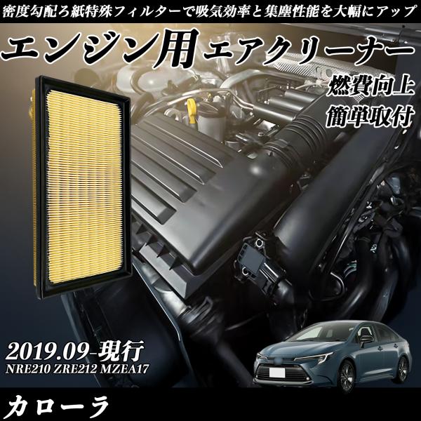 【適合車種】カローラ NRE210 ZRE212 MZEA17 2019.09-現行 純正互換品番  17801-77050【セット内容】【エンジン型式】8NR-FTS 2ZR-FAE M15A-FK【フィルタータイプ】　乾式特殊繊維(LM...
