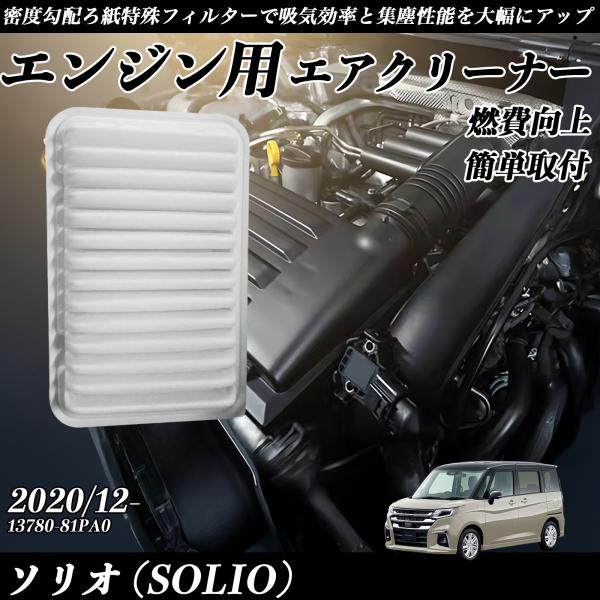 【適合車種】ソリオ (SOLIO) ソリオ (SOLIO) 2020/12- 純正互換品番  13780-81PA0【セット内容】【エンジン型式】K12C,K12C-WA05A K12C-PB05A【フィルタータイプ】【対応車種】MA27S...