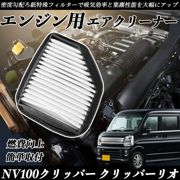 【発売日：2026年01月01日】【適合車種】NV100クリッパー クリッパーリオ DR17V DR17W【エンジン型式】R06A 【フィルタータイプ】　乾式特殊繊維(LM)【純正品番】16546-4A00L【適合品名】PS75 H7.03...