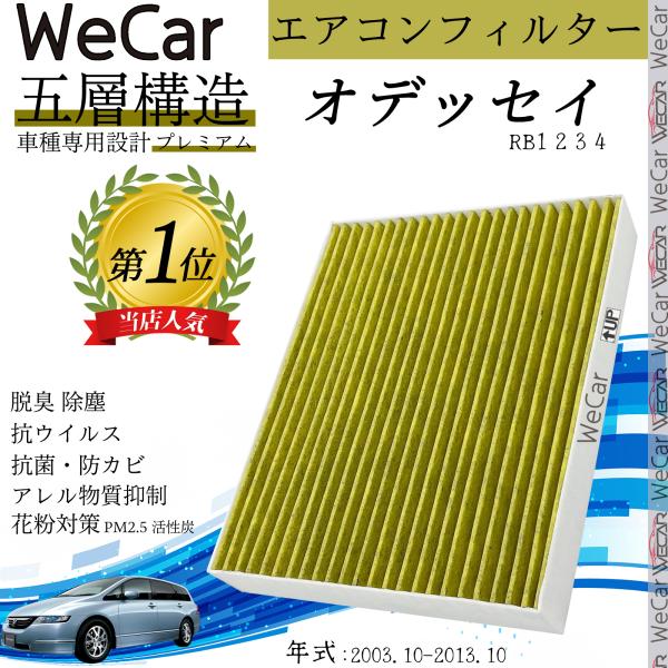 【対応車種】ホンダ オデッセイ 【対応年式】2003.10-2013.10 【対応型式】RB1 2 3 4  【ご使用上の注意】使用前に必ずお読みください。【注意事項】※作業はエンジン及びエアコンを停止した状態で行ってください。※フィルター...