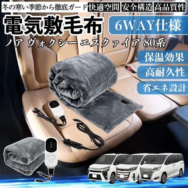 【適合車種】ノア ヴォクシー エスクァイア 80系【セット内容】電気毛布 ×1【全身ふんわり素材】両面柔らかい素材で肌触り抜群。100×75cmのサイズでヒーターを均等配置し、寒い季節でも全身を温めます。【 9段階温度調節・3段階タイマー】...