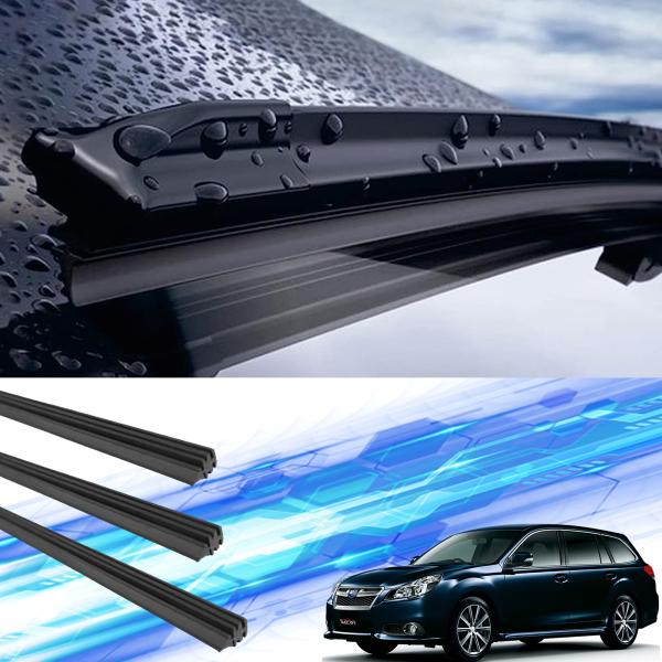 【適合車種】 SUBARU互換品 レガシィツーリングワゴン レガシィアウトバック専用 運転席・助手席・リアの3本セットです。対応年式　H21.5〜H26.9(2009.5〜2014.9)対応型式　BR9 BRG BRF BRM【注意事項】※...