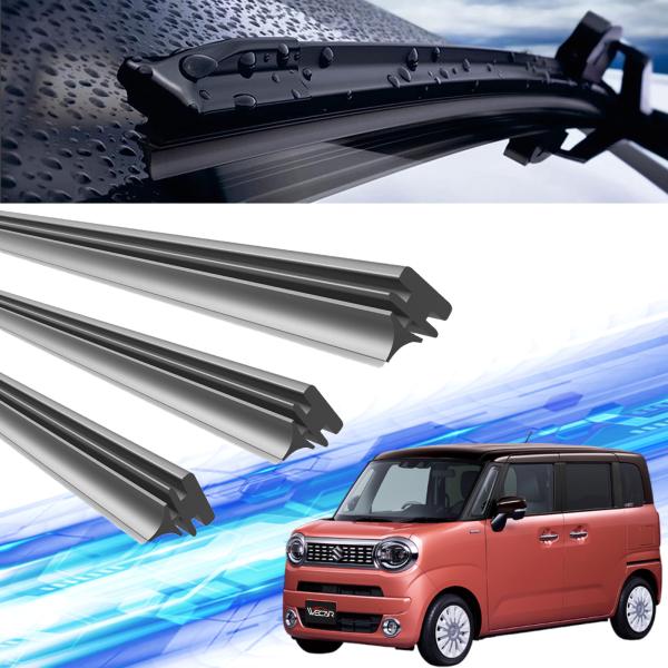 【適合車種】ワゴンRスマイル【対応型式】MX81S MX91S【対応年式】R3.9~(2021.9~)【追加情報】【注意事項】※当製品は互換品の専用ワイパーゴムで、大手ワイパーメーカーも採用するグラファイト配合商品です。※替えゴムのみの販売...