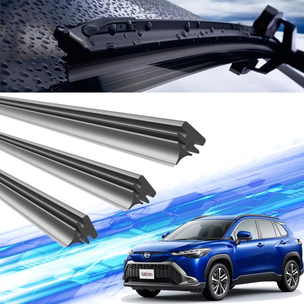 【適合車種】カローラ クロス【対応型式】ZSG10 ZVG11 ZVG15【対応年式】R3.9〜(2021.9〜)※車種 型番 年式 統一しない場合は使用できません【注意事項】※当製品は互換品の専用ワイパーゴムで、大手ワイパーメーカーも採用...