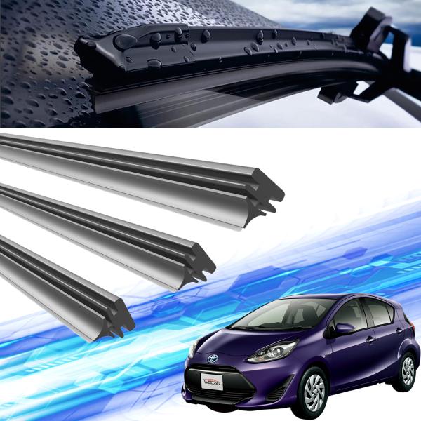 【適合車種】アクア【対応型式】NHP10【対応年式】2011.12〜2021.7(2011.12〜2021.7)※車種 型番 年式 統一しない場合は使用できません【注意事項】※当製品は互換品の専用ワイパーゴムで、大手ワイパーメーカーも採用す...