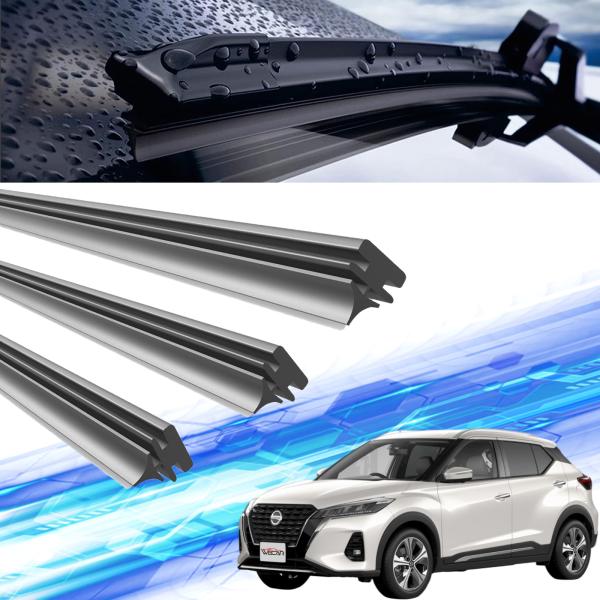 【適合車種】キックス【対応年式】H20.10〜H_4(2007.10〜2012)【対応年式】H20.10〜H_4(2007.10〜2012)【注意事項】※当製品は互換品の専用ワイパーゴムで、大手ワイパーメーカーも採用するグラファイト配合商品...