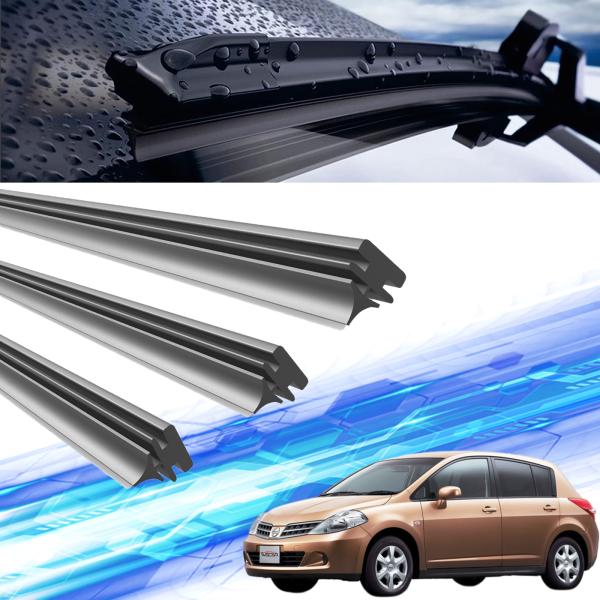 【適合車種】 ティーダ【対応年式】H16.9〜H24(2004.9〜2012)【対応年式】H16.9〜H24(2004.9〜2012)【注意事項】※当製品は互換品の専用ワイパーゴムで、大手ワイパーメーカーも採用するグラファイト配合商品です。...