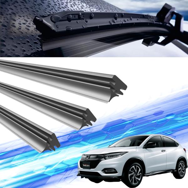 【適合車種】ヴェゼル ホンダVEZEL専用　 運転席・助手席・リア　3本セットです。【対応年式】H25.12_R3.3(2013.12_2021.3)【対応型式】RU1 RU2 RU3 RU4ハイブリッド車にも対応【注意事項】※当製品は互換...