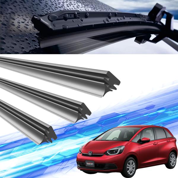 【適合車種】新型 フィット FIT GR系【対応年式】R2.2~(2020.2~)【対応年式】R2.2~(2020.2~)【注意事項】※当製品は互換品の専用ワイパーゴムで、大手ワイパーメーカーも採用するグラファイト配合商品です。※替えゴムの...