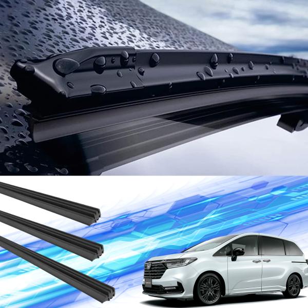 【適合車種】 オデッセイ対応年式　H25.11〜(2013.11〜)　対応型式　 RC1 RC2 RC4【注意事項】※当製品は互換品の専用ワイパーゴムで、大手ワイパーメーカーも採用するグラファイト配合商品です。※替えゴムのみの販売となります...