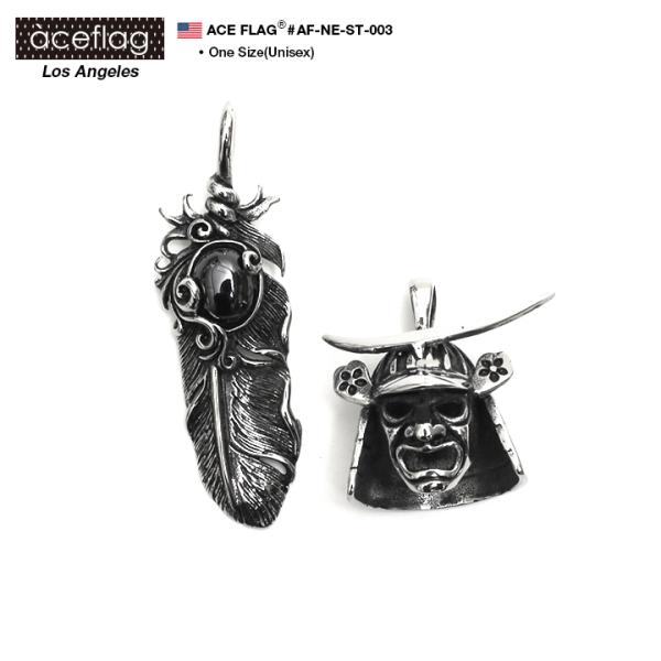 ■商品説明：ステンレス製のペンダントトップ2種登場!!フェザーとSAMURAI（サムライ）モチーフ。お手持ちのネックレスにつけてもOK！キーチェーン等につけてもOK！お部屋や車などでのアクセサリーとしてもいいですね!サクっと取り入れるだけで...