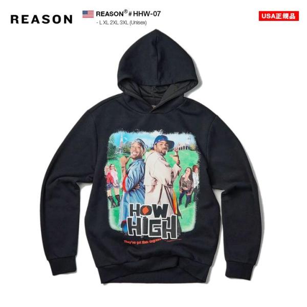 バイヤー推薦！2024年秋冬新作ニューヨーク発ストリート系ブランドのREASONから、おしゃれなパーカーが入荷！本商品は、ヒップホップ・アーティストのメソッド・マン（ウータン・クラン）とレッドマンが主演したアメリカ合衆国の映画「HOW HI...