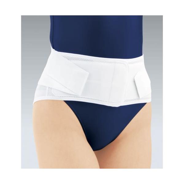 【特長】●前屈・回旋が可能な幅狭設計と、柔らかな腹部素材を採用しています。●2本のアルミステーが腰部をしっかりとサポートします。●薄く通気性のあるメッシュ素材を採用。●腹圧上昇を促進する60mm幅補助ベルト付。メーカー名：アルケア(株)広告...