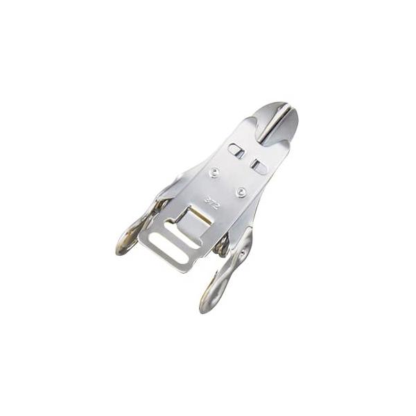 A金具：チューブを金具の2つの穴に通してチューブの先端を強く引くタイプです。【仕様】●カラー：シルバー●材質：金具=真鍮●個装入数：1個広告文責：(株)メディカルセンス 0166-36-8787