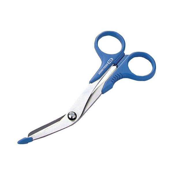 【特長】●刃は使いやすさを高めるため約25°曲げてあります。●刃先には安全ガイドが付いているので、看護処置などに便利です。【仕様】●サイズ：全長=160mm、刃渡り=45mm●材質：刃材=ステンレス、ハンドル・先端部=ABS（抗菌剤入）広告...