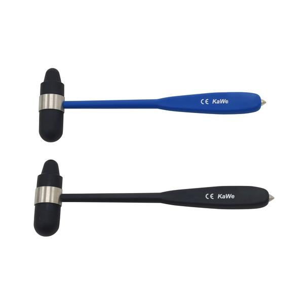 【特長】●知覚針付。【仕様】●サイズ：全長230mm、先端(A)φ15mm●材質:(ハンドル部)プラスチック、(ヘッド部)合成ゴム●重量:100g●カラー(品番)：青(07.15204.031)、黒(07.15204.021)メーカー名：村...