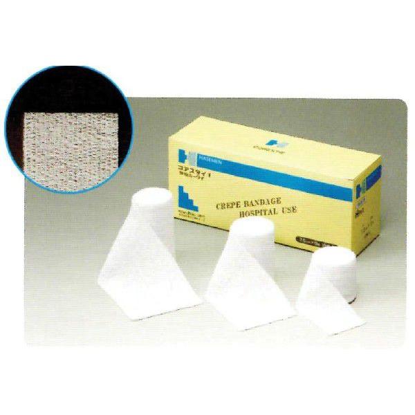 【特長】●レーヨン糸とスパンデックス糸の混紡で通気性が良く、肌触りに優れた伸縮ホータイです。●巻くための技術は不要で巻き終わりは差し込むだけで止まります。●用途にあわせた規格を取り揃えています。【仕様】●種類：H-7.5●規格：7.5cm×...