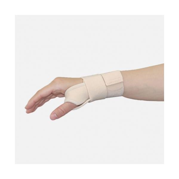 【特長】●ソフトな素材で構成されているため、日常生活動作(ADL)を制限しません。●手首の留め部分がセパレートタイプなので、サポート力を自在に調節できます。●母指の対立位を効果的に保持します。●母指IP関節(末節と中節の関節)の運動を妨げま...