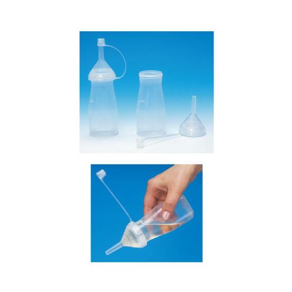 【特長】●錠剤、散剤が飲み込めない方の為に開発されたボトルです。（要懸濁）●本体は柔らかく大きな力を必要とせずに薬を出すことができます。●透明キャップにより、薬の残量も目視できるようになりました。●煮沸消毒、次亜塩素酸ナトリウム（ミルトンな...