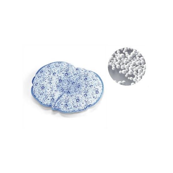 【特長】●後頭部・耳などをやさしく保護。●体圧分散について気がつきにくい部位です。【品番】11143【サイズ】頭用　27×34.5cm【カラー】サックス系の花柄【材質】生地＝ポリエステル65％・綿35％ （ブロード：抗菌防臭加工付き）、中材...