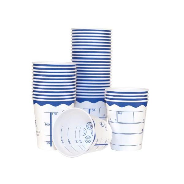 【特長】●カップの両側に150mLまでの目盛を配しました。●底面は内外ともにポリエチレンコーティング加工を施し、耐久性があります。●汚濁マーク付きカップです。●開口部には波デザインを配することで、カップの上口がわかりやすく、採尿しやすくなり...