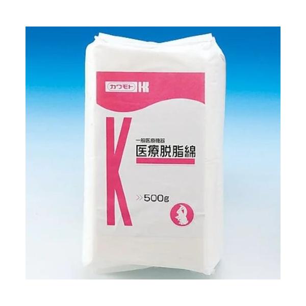 【特長】●コットン100％の天然繊維を使用したソフトな脱脂綿です。●吸液性がよく、白度が高いので吸液後の状態も分かりやすいです。【仕様】●品番：013-004080-00●規格：500g（約41×61cm、10枚）●入数：1袋メーカー名：川...