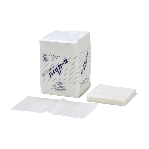 【特長】●旭化成ベンリーゼを使用した不織布ガーゼです。●医療ガーゼの約2.5倍の吸収量があります。●長繊維で脱落繊維も少ないので、清潔エリアでの使用に適しています。●未滅菌。【仕様】●規格：V●サイズ：25×25cm（4ツ折)●入数：200...