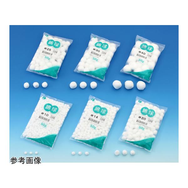 【特長】●綿100%の天然繊維で、柔らかく吸収性に優れています。【規格、入数】●＃10　50g(φ10mm×約600球)●＃14　50g(φ14mm×約300球)●＃20　50g(φ20mm×約120球)●＃25　50g(φ25mm×約70...