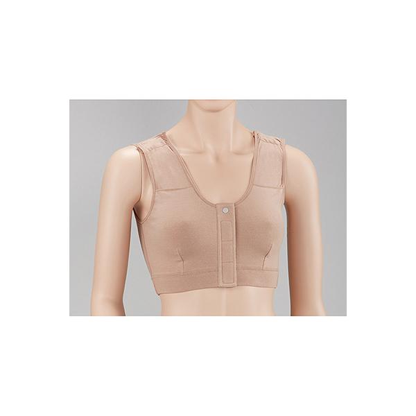 【特長】●乳ガン手術後や放射線治療期間に適しています。●ワンタッチテープとスナップボタン式ですので、片手で容易に開閉ができます。●両肩と正面を開閉できます。●金属を使用していませんので、着用したまま放射線治療が可能です。【適応サイズ(トップ...