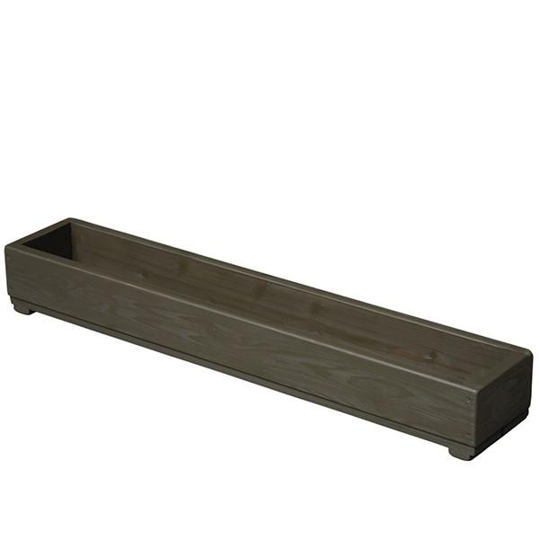 サイズ 外寸　長さ90cm×奥行き16cm×高さ12cm 内寸　長さ86cm×奥行き12cm×深さ9cm プランター容量・約9リットル  色 UB(アンバーブラウン)  使用環境、材質、生産国 土を直接入れて野外で使用できます！ 国産木 　...