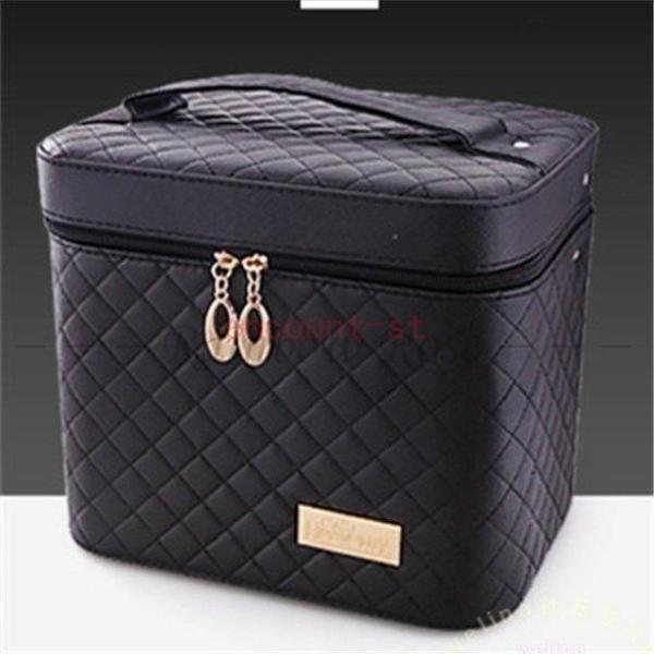 カラー：ブラック、ピンク、ローズ、レッド、シルバーサイズ：24cm*20.5cm*17.5cm素材:PU 防水メイクボックス 鏡付き 大容量 コスメボックス化粧台 バニティケース コスメ ギフト 軽量 ソフトタイプ コスメボックス メークボ...