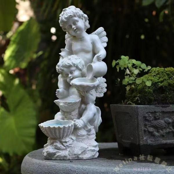 特徴：-羽毛のある羽から覗く可愛らしいつま先まで、細部にまでこだわったフェイクアンティークストーンフィニッシュ。防水性と耐候性を兼ね備えており、長年にわたって使用できます。-この像は、庭の花壇のデッキの正面玄関の横にあると見栄えがよくなりま...